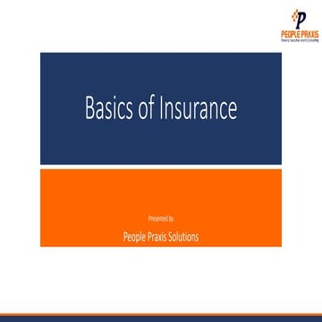 Basics of insurance | PPTX