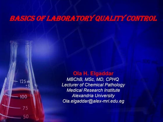 Troubleshooting Poor Eqa Qc Performance In The Laboratory Pdf