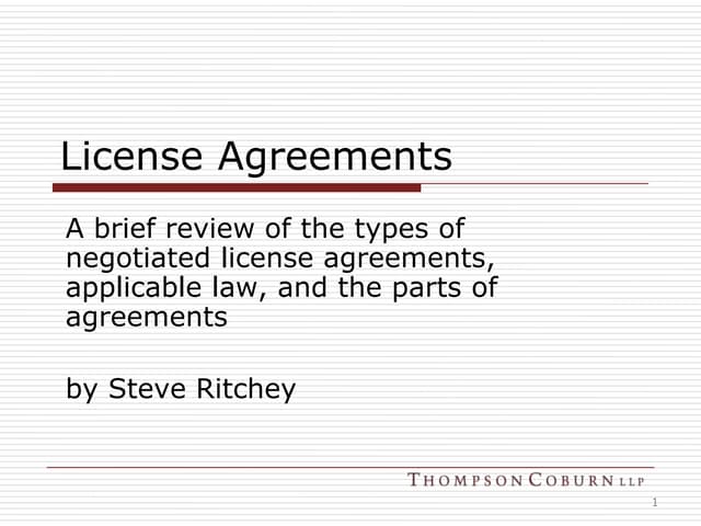 What is patent licensing? | PPTX