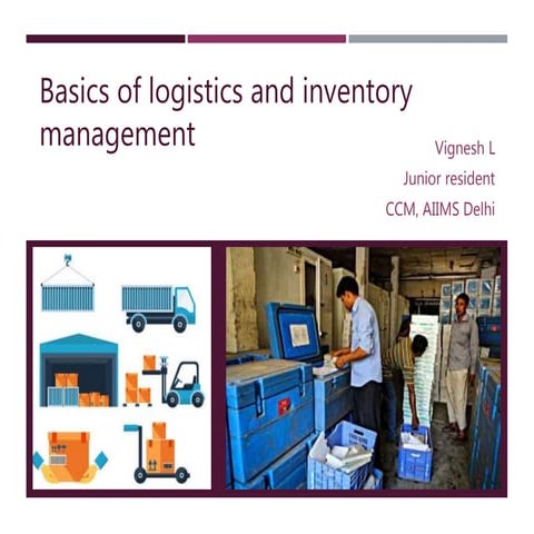 Basics of logistics and inventory management | PPTX