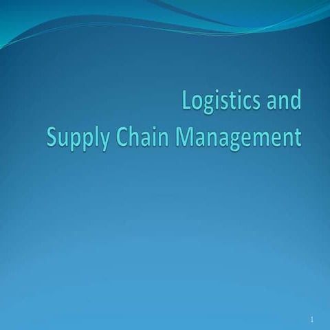 Basics of logistics and supply chain.ppt