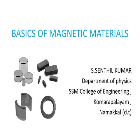 Magnetic materials | PPTX