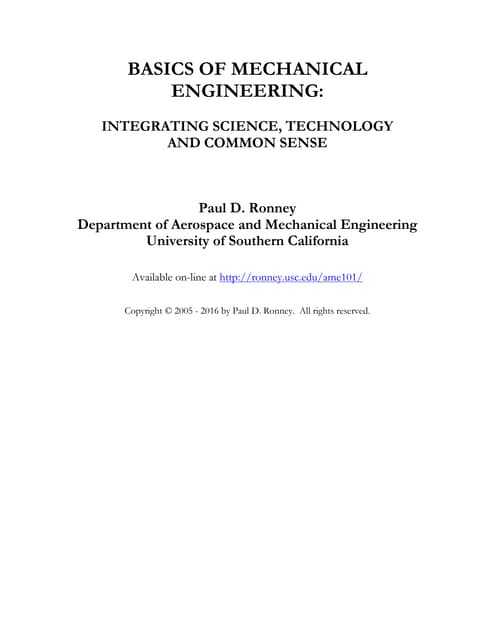 A 2-Year Common Template For Mechanical Engineering And Mechanical ...