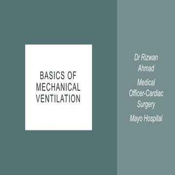 Basics of mechanical ventilation | PPT