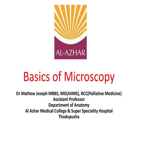 Basics of microscopy | PPT