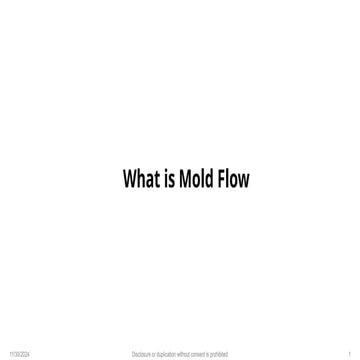BASICS OF MOLD FLOW ANALYSIS FOR PLASTICS.pptx
