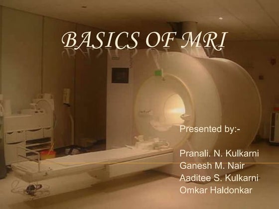 Components of MRI | PPT