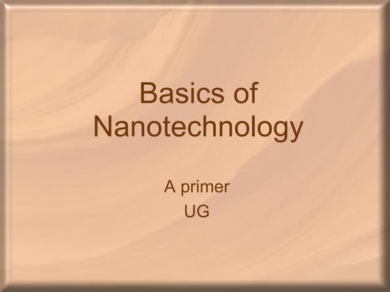 Nano technology | PPT
