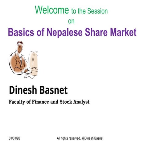 Basics of Nepalese Share Market.ppt Hello | PPT