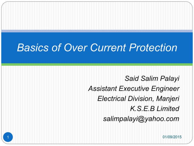 Overcurrent Protection | PPTX