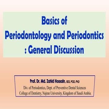 Basics of periodontology diagnosis and treatment | PDF