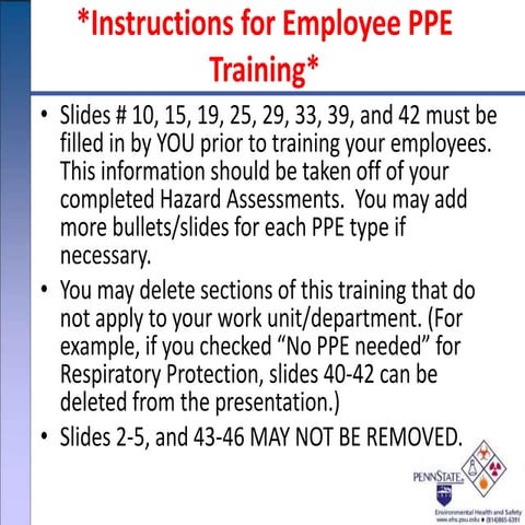 Basics Of Ppe Training Ppt Ppe Components Ppt