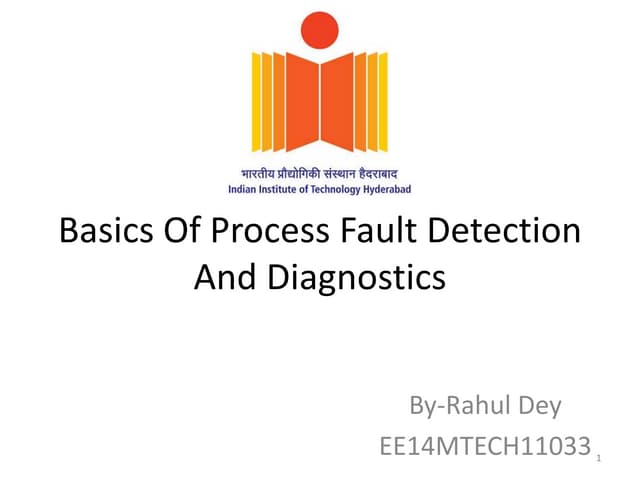 Basics of process fault detection and diagnostics | PPTX Basics of process fault detection and diagnostics | PPTX