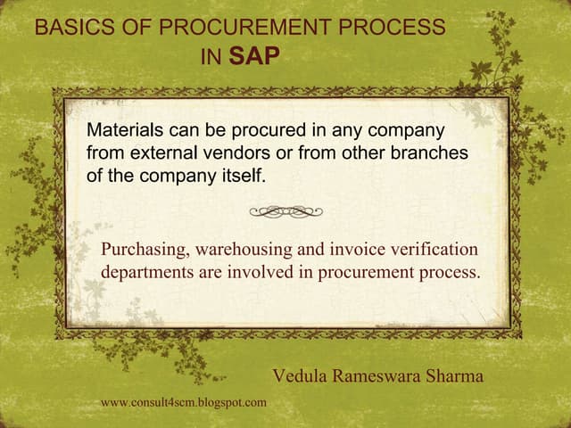 Procurement PowerPoint Presentation Slides | PDF