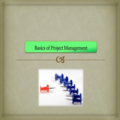 Basics of project management | PDF