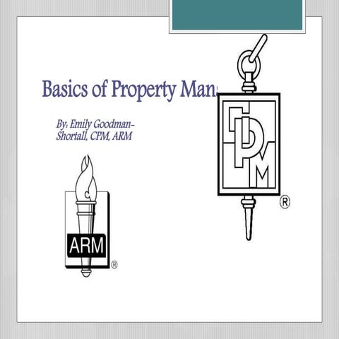 Basics of property management condensed | PPT