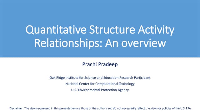 SAR & QSAR | PPTX