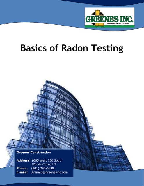 Radon Brochure | PPT