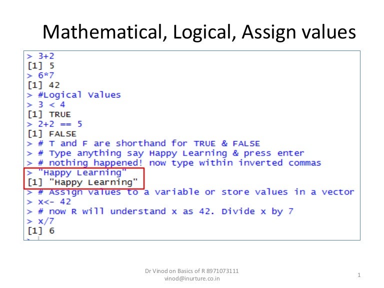 Basics Of R Commands 8696