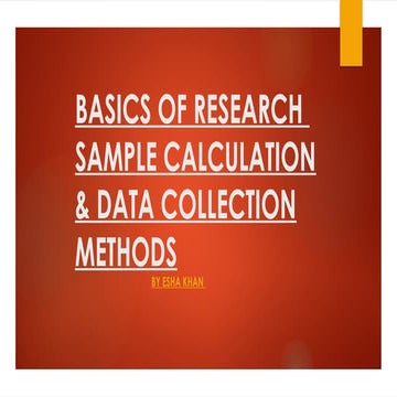 BASICS OF RESEARCH Presentation AND TYPES | PPT