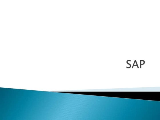Sap overview | PPT | Computer Software and Applications | Computing