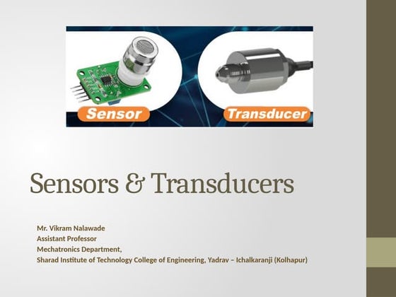 sensors (It`s type) | PPT