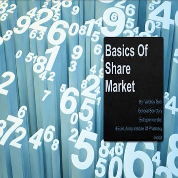 Basics of share market | PPTX