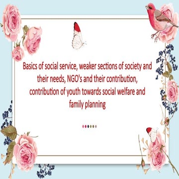 Basics of social service-NGO role in social serviceNSS.pptx
