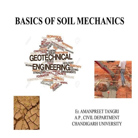 Basics of soil mechanics | PPTX