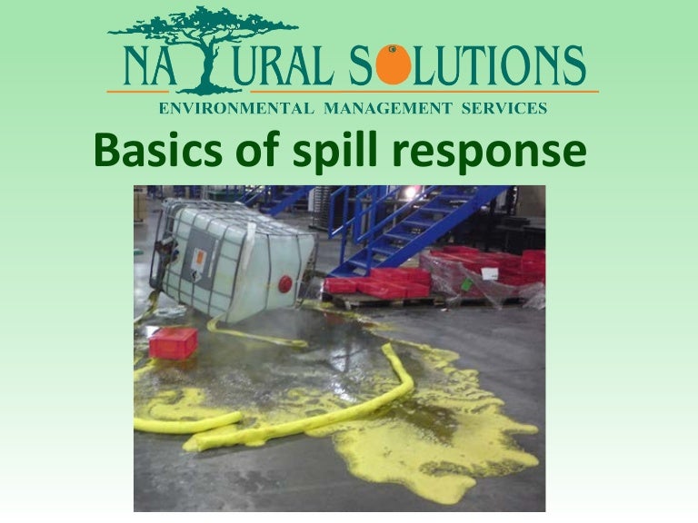 Basics of spill response