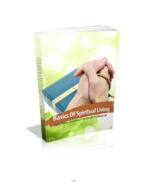 The Basics of Spiritual Living | PDF