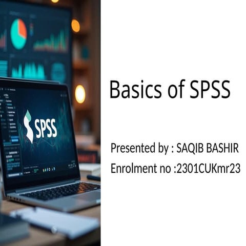 Basics of SPSS basic & working with in research | PPTX