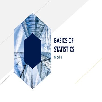 Basics of Statistics | PPT