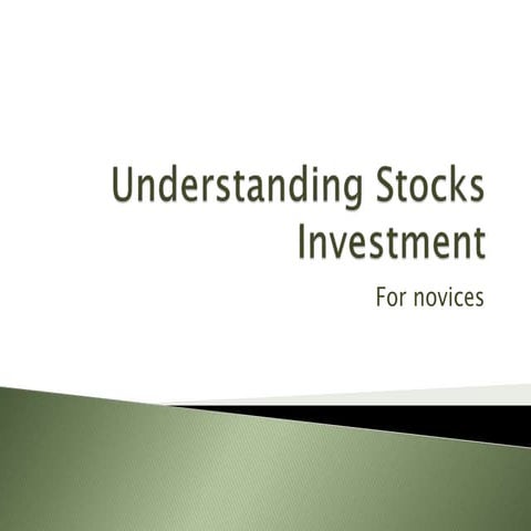 Intro to BSE & NSE | PPT