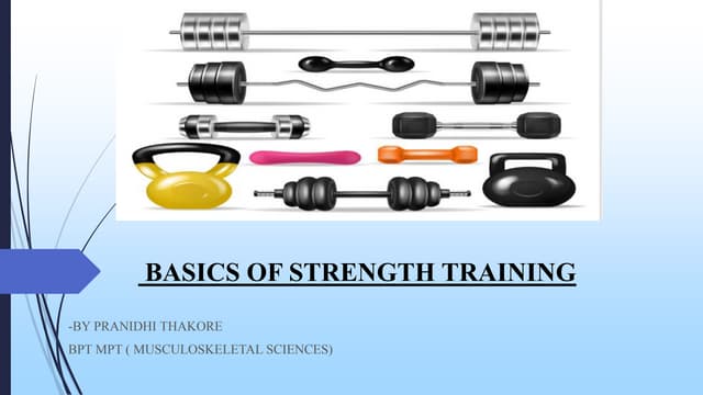 Principles and techniques of strengthening exercise | PPTX