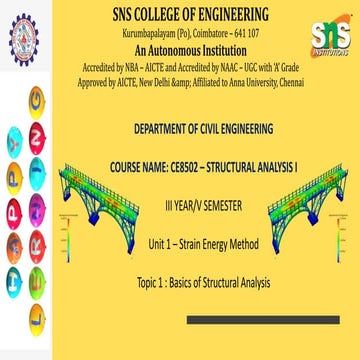 Basics of structural analysis | PPT