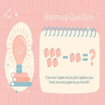 Basics Of Subtraction Presentation In Pink Playful Style Pptx