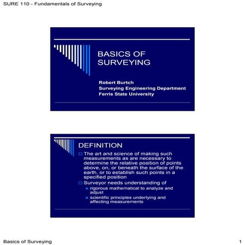Basics of surveying | PDF