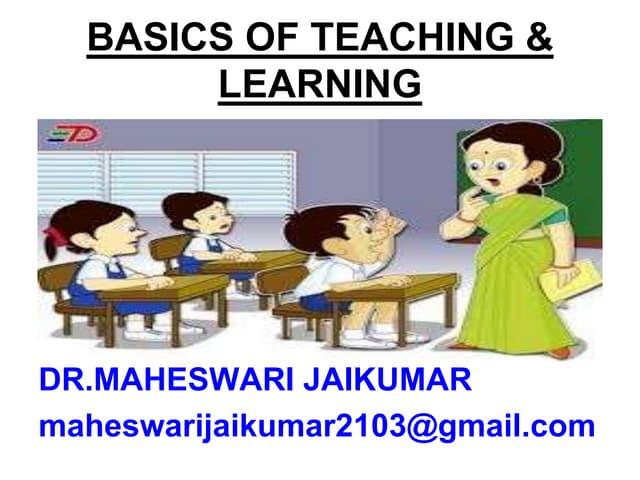 Teaching learning process | PPTX