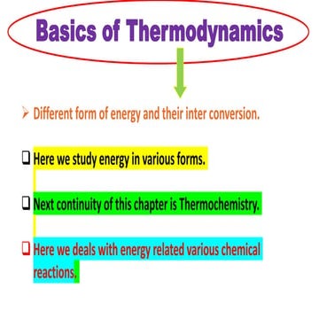 Heat and thermodynamics | PPT