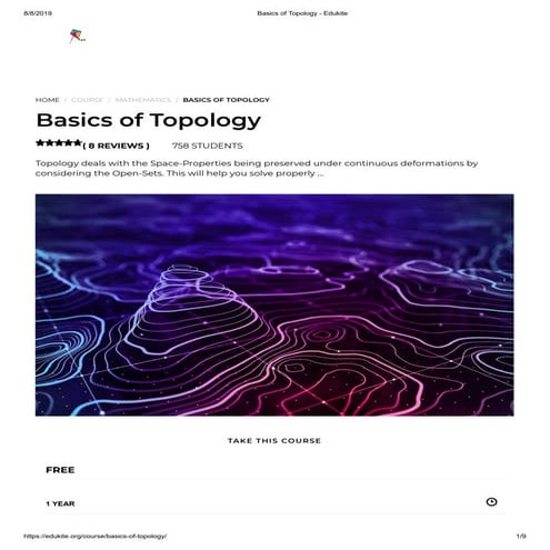 Basics of Topology - Edukite | PDF