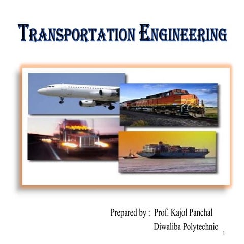 Basics of Transportation Engineering | PDF