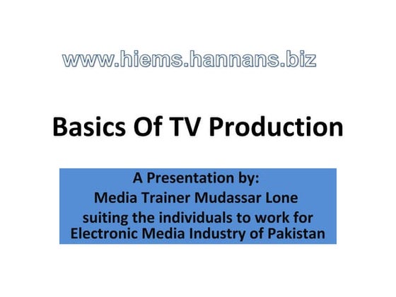 Radio programme production | PDF