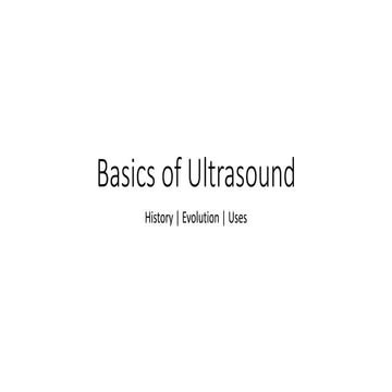 Basics of Ultrasound.pptx | Science
