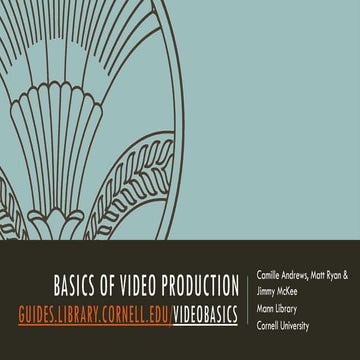 Basics of Video Production_09-2020_accessible.pptx | Video Production ...