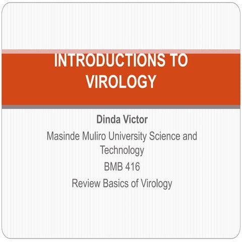 Basics of Virology.ppt................... | PPT