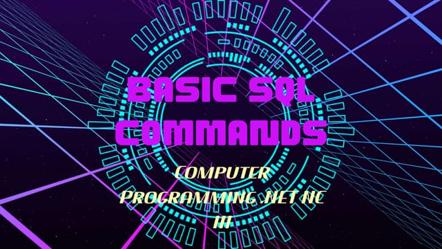 Learn Basic Sql Commands Ppt 6213
