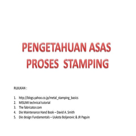 Basic stamping training | PPTX