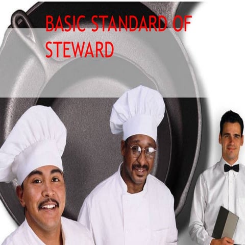 Basic Standard Stewarding for Food Industry | PPT