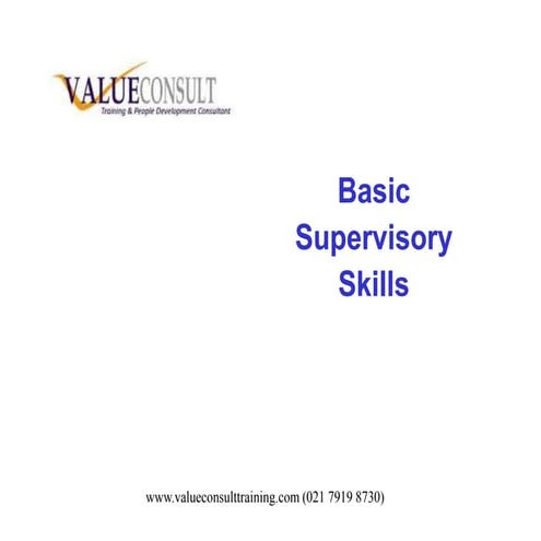 Basic supervisory | PDF